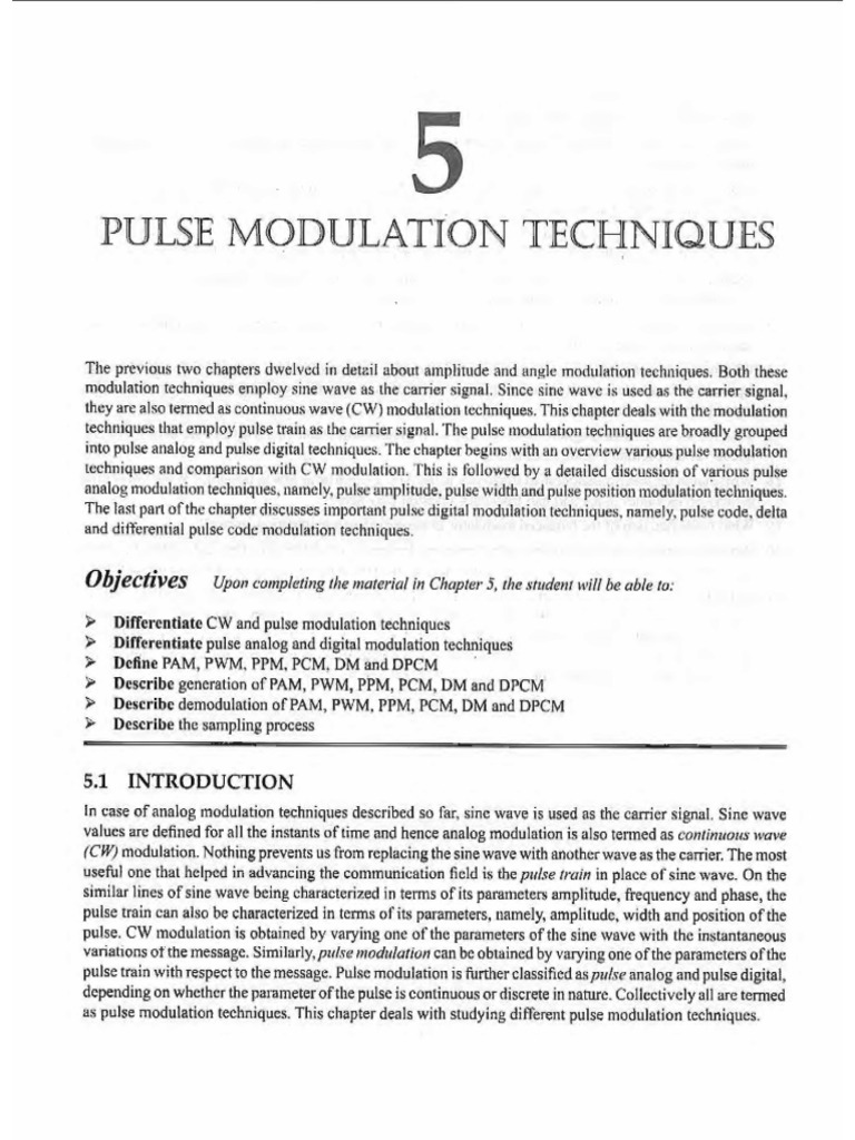 8.pulse Modulation | PDF