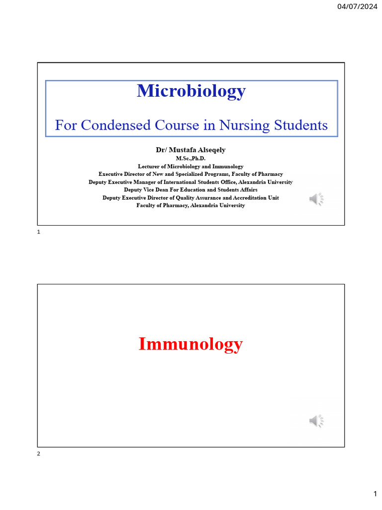 Immunology and Lab Procedures | PDF