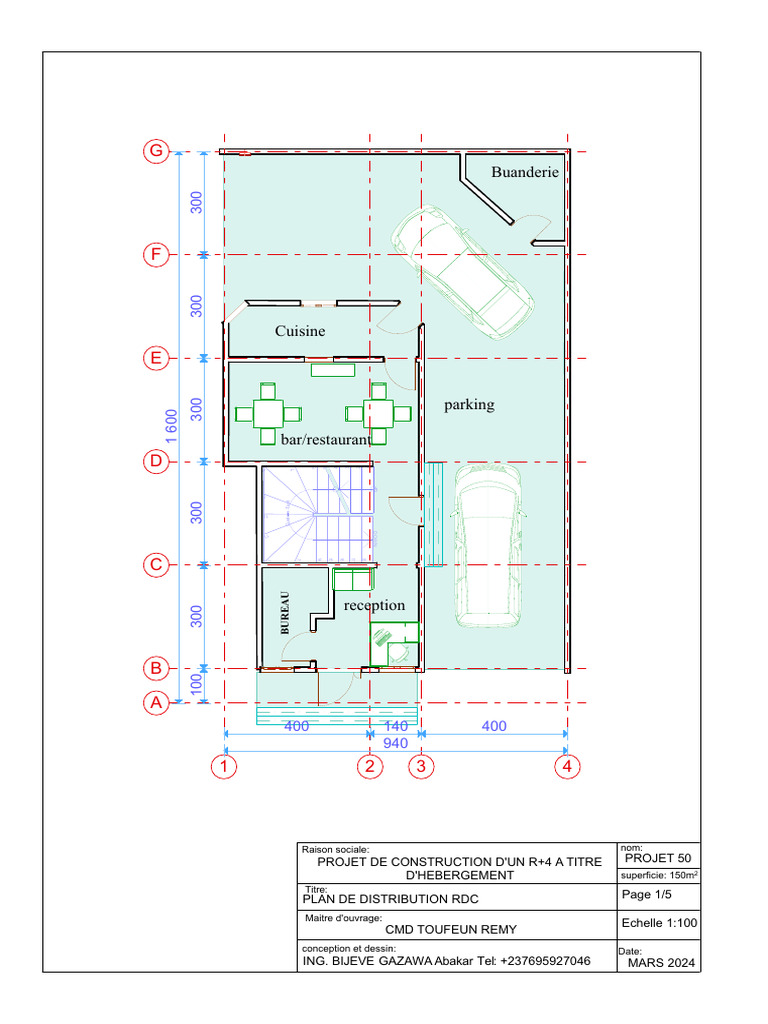 Projet Motel RDC | PDF