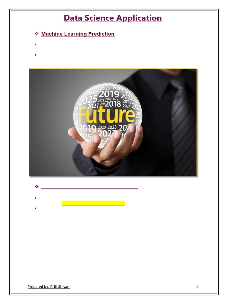 3 - Data Science Application | PDF