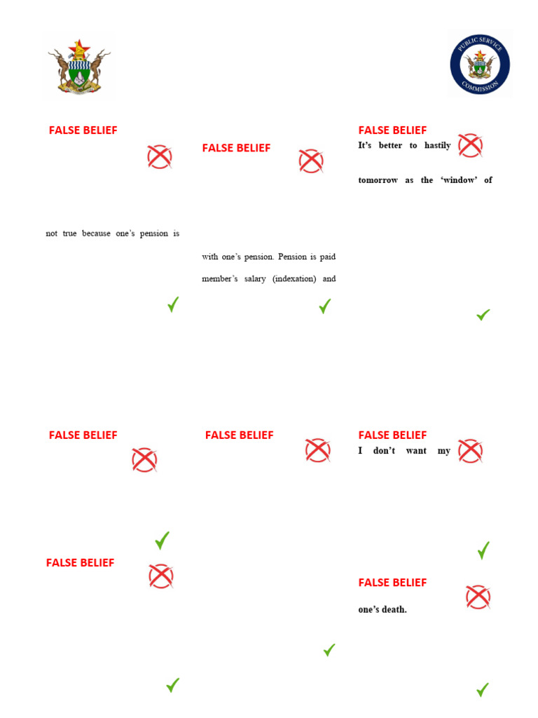 MYTH-Busting Flyer ABOUT STATE SERVICE PENSIONS With Check Marks and ...