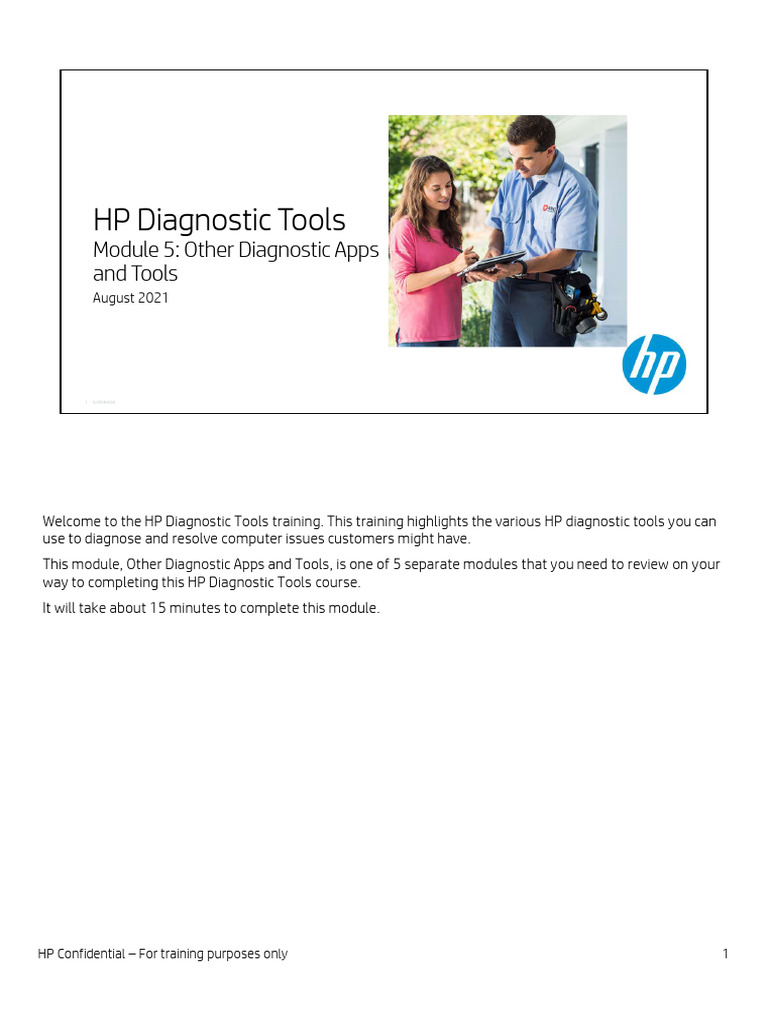 Module5 OtherDiagnosticAppsxTools Instructor Notes | PDF