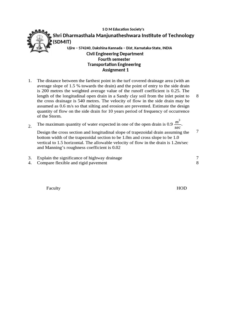 4th Sem Assignment | PDF