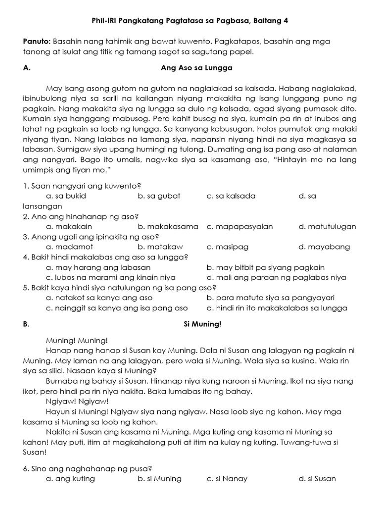 Phil-Iri-GST-Grade-4 | PDF