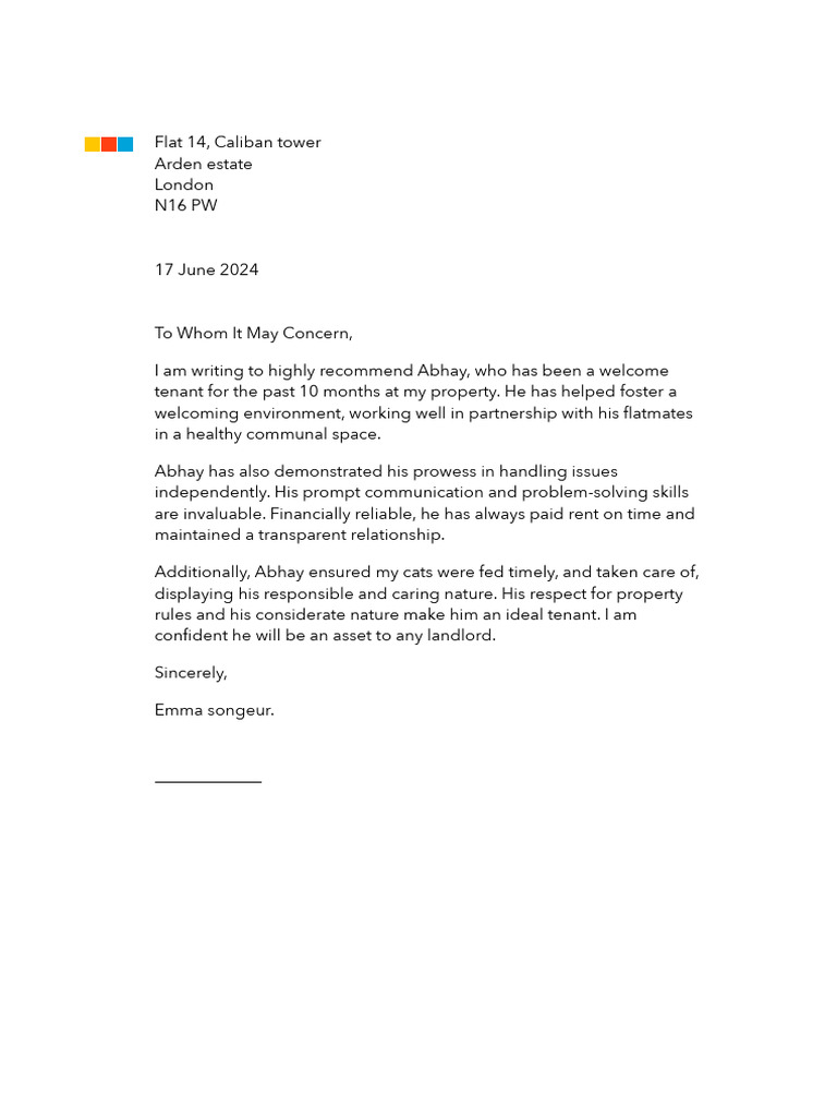 Letter of Recommendation (Abhay Biradar) | PDF Letter of Recommendation (Abhay Biradar) | PDF