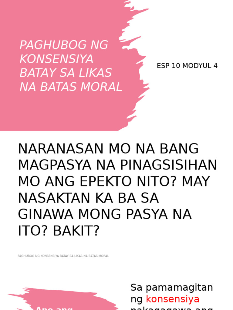 Esp 10 Modyul 4 | PDF