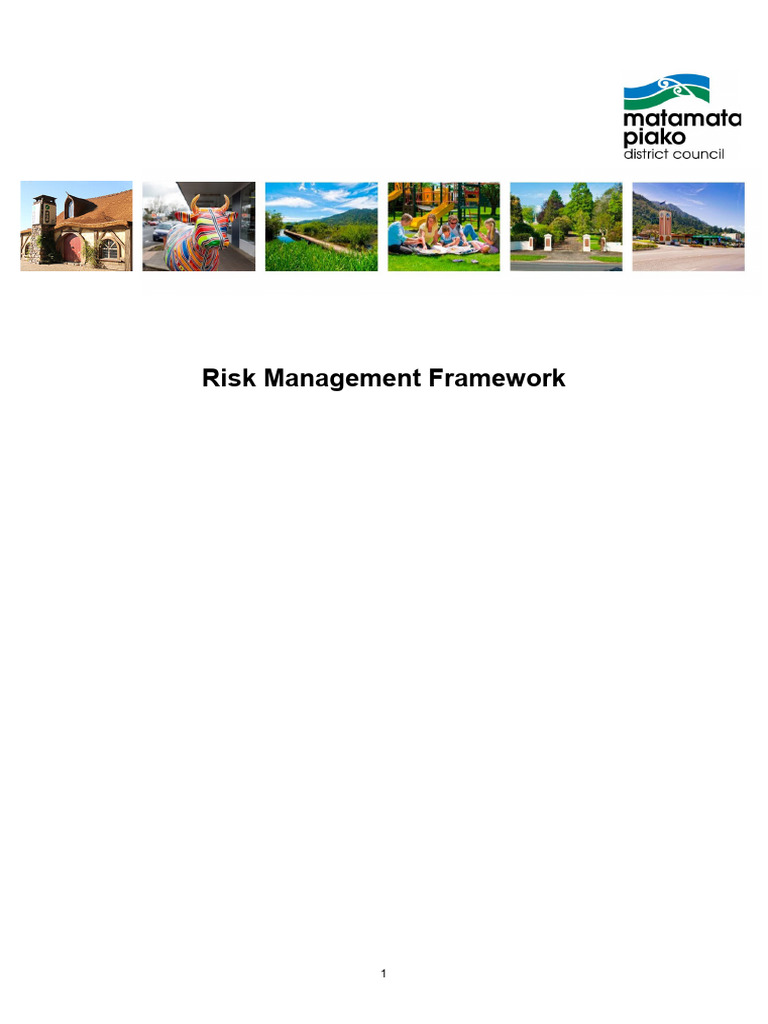 Matamata-Piako District Council (MPDC) S Risk Management Framework | PDF