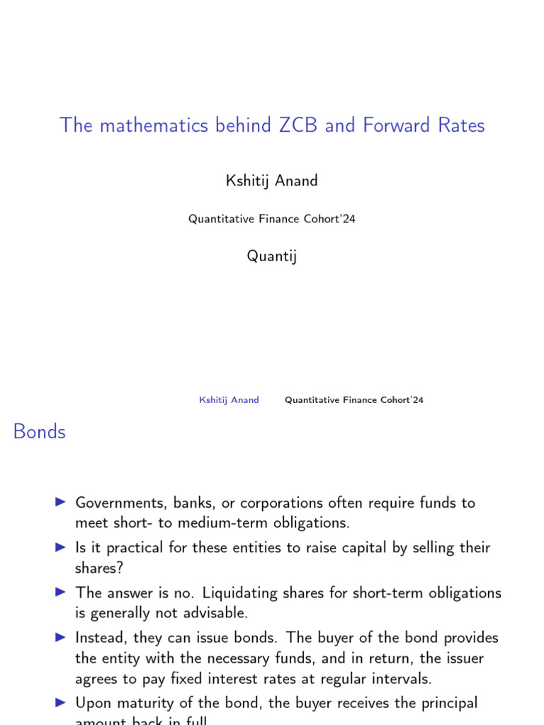 Basic Bond Pricing | PDF