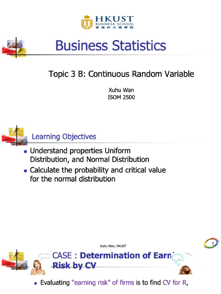 Topic3B Continuous Random Variable | PDF