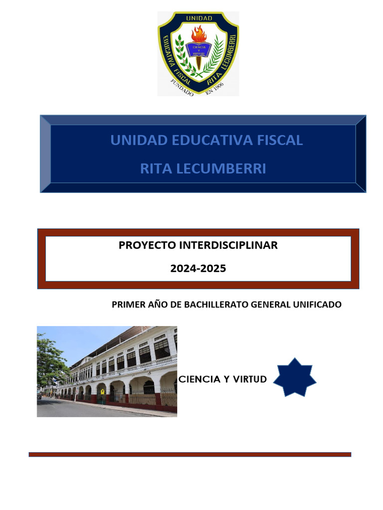 Proyecto Interdisciplinar Primero | PDF