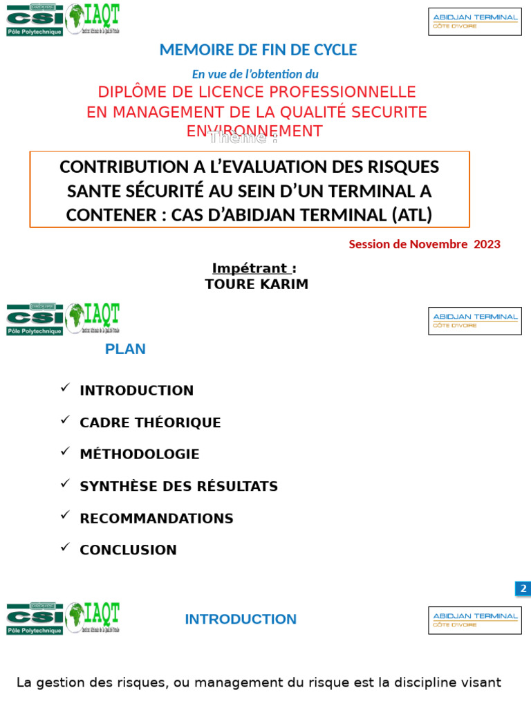 EXEMPLE DE PRESENTATION | PDF