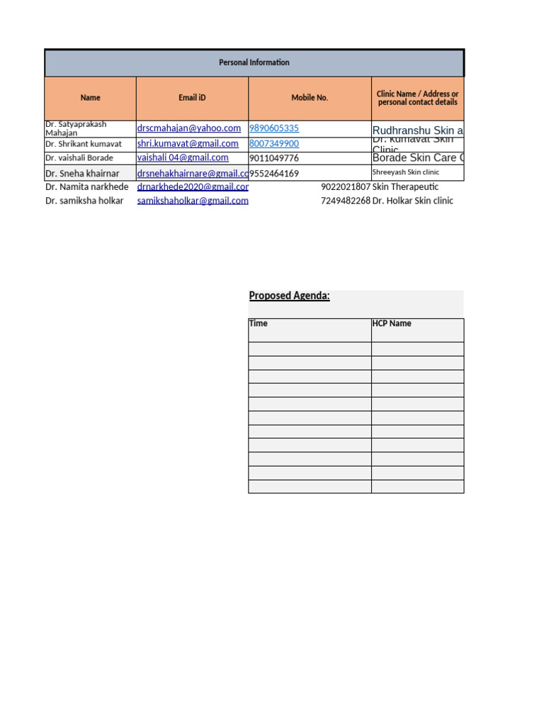 HCP Detail Sheet New Format 2024 | PDF