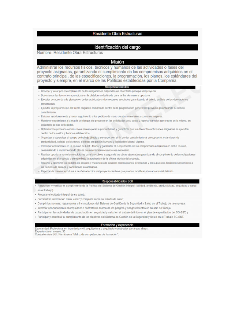 Perfil Residente Pdf