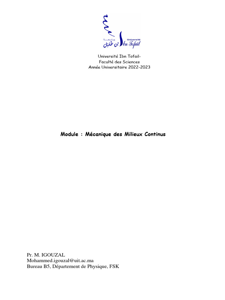 Cours MMC 2023 | PDF