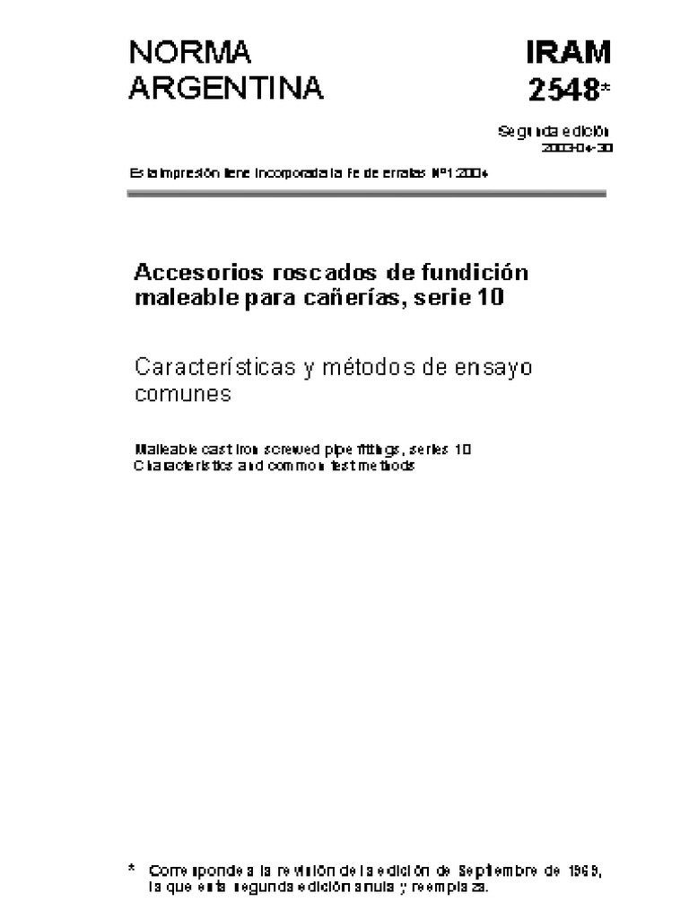 Iram 2548 | PDF