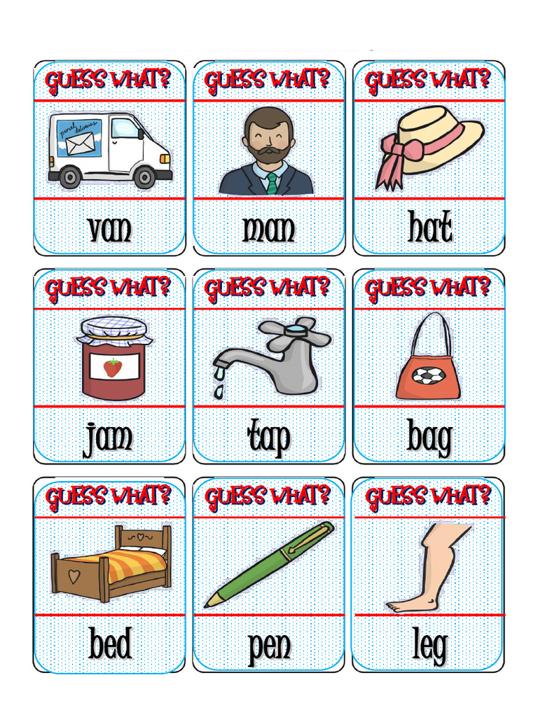 Guess What CVC Cards | PDF