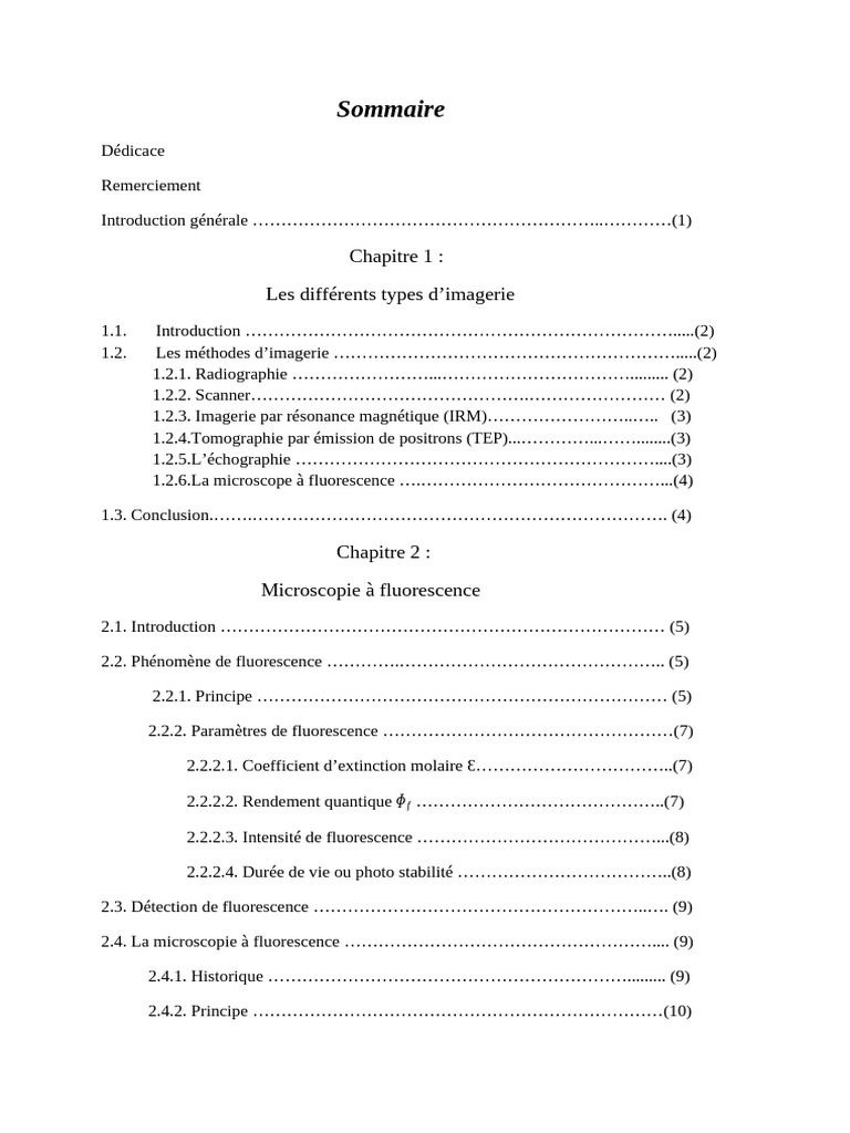 Sommaire de Mémoire | PDF