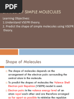 SF4 Molecular Geometry and VSEPR Analysis | PDF