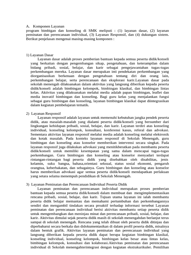 Komponen Layanan | PDF