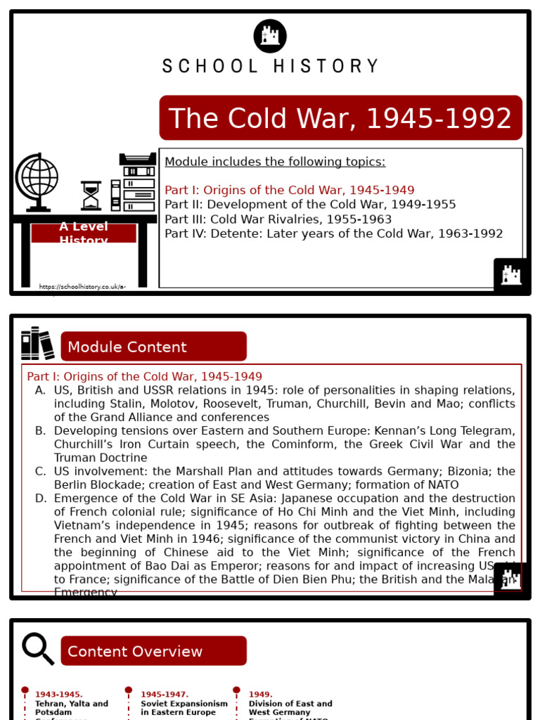 A Level Cold War History Module | PDF | East Germany | History