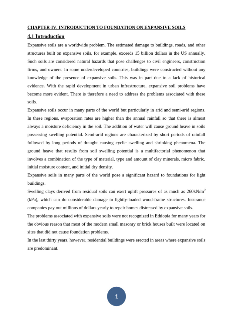 Chapter 4 Expansive Soil-Final | PDF