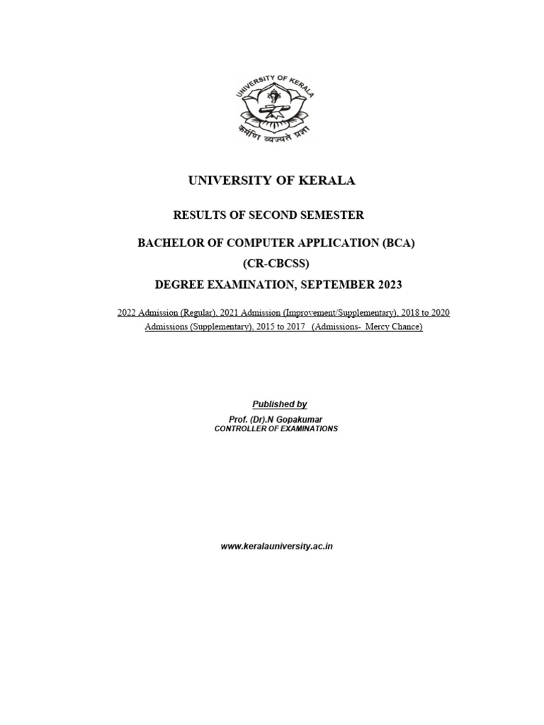 University of Kerala | PDF