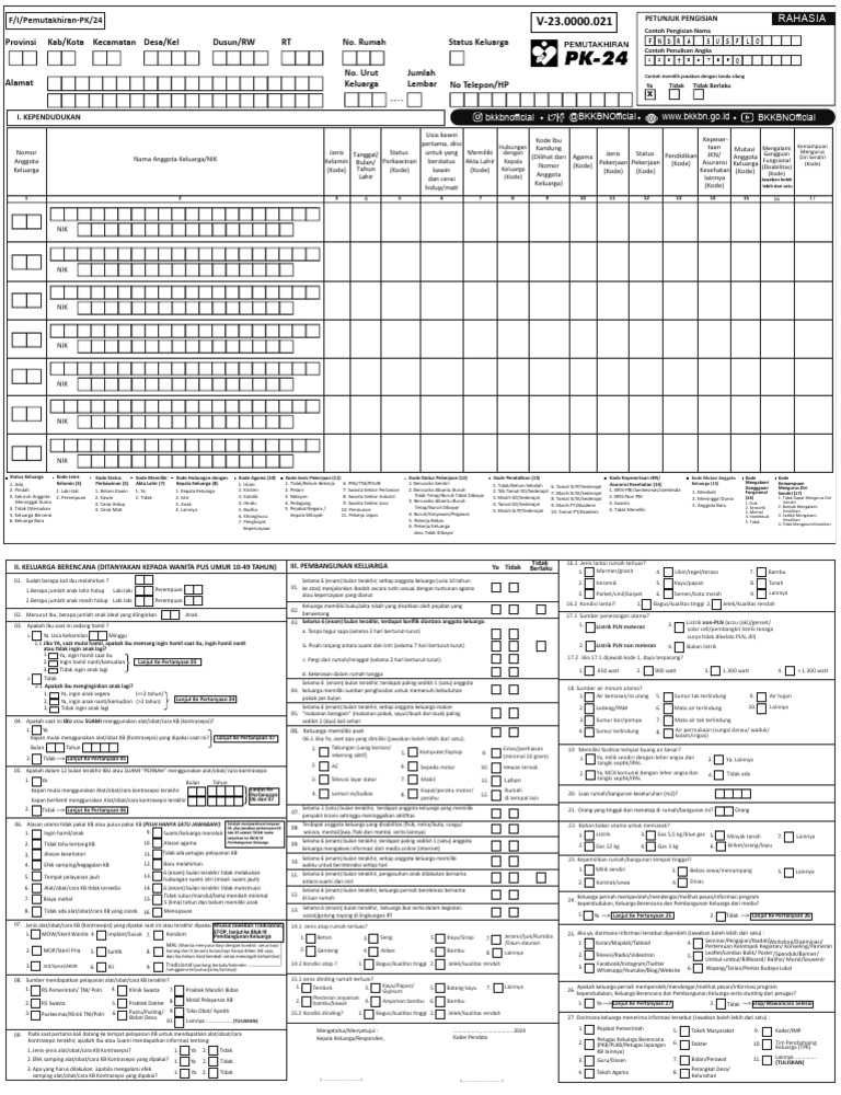 Form Pemutakhiran PK-24 - FINAL | PDF