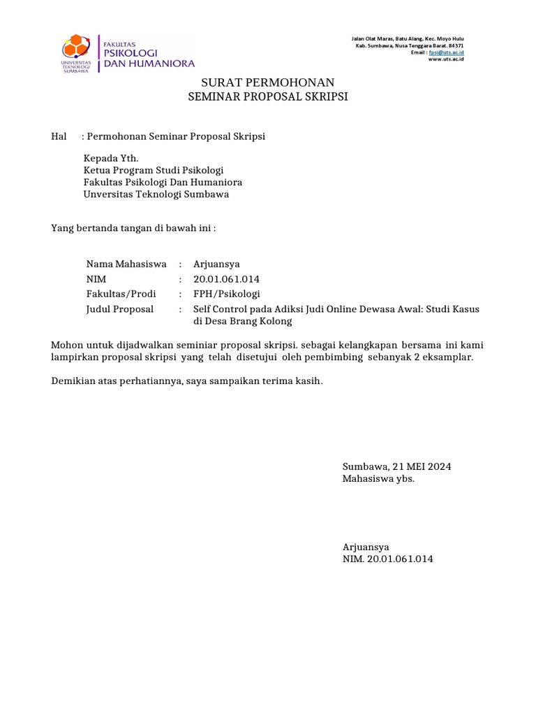 Form Seminar Proposal | PDF