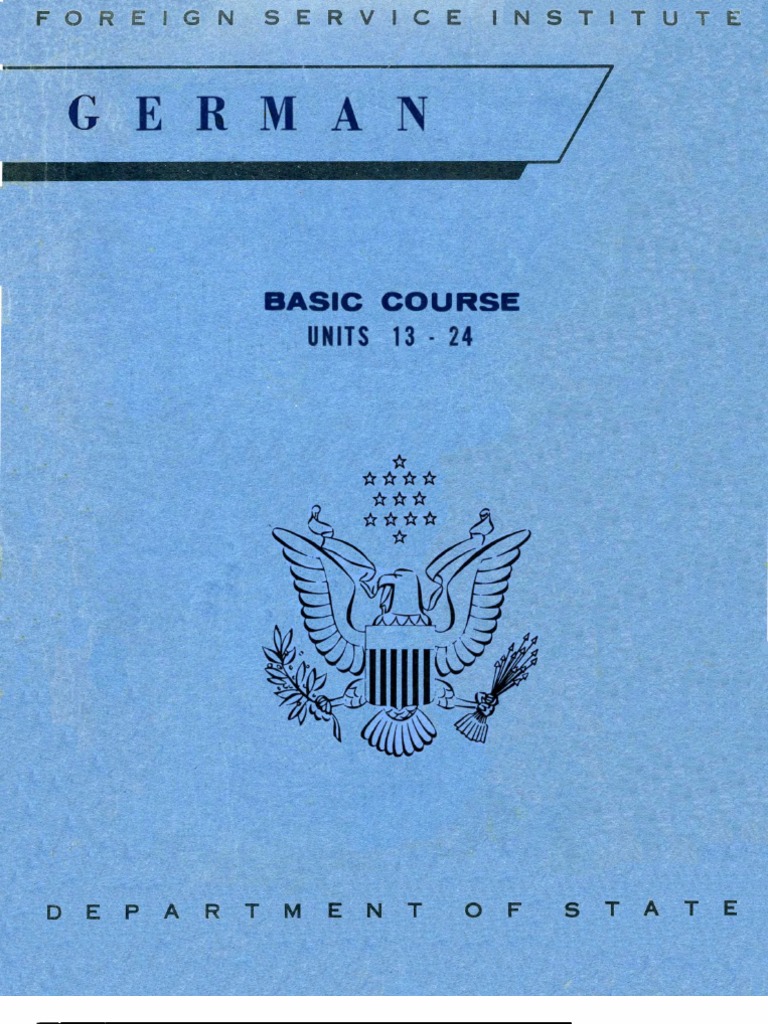 FSI German Basic Course | PDF | Adjective | Adverb