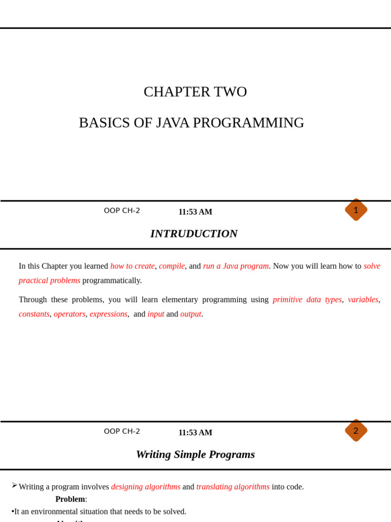 OOP CHapter 2 | PDF