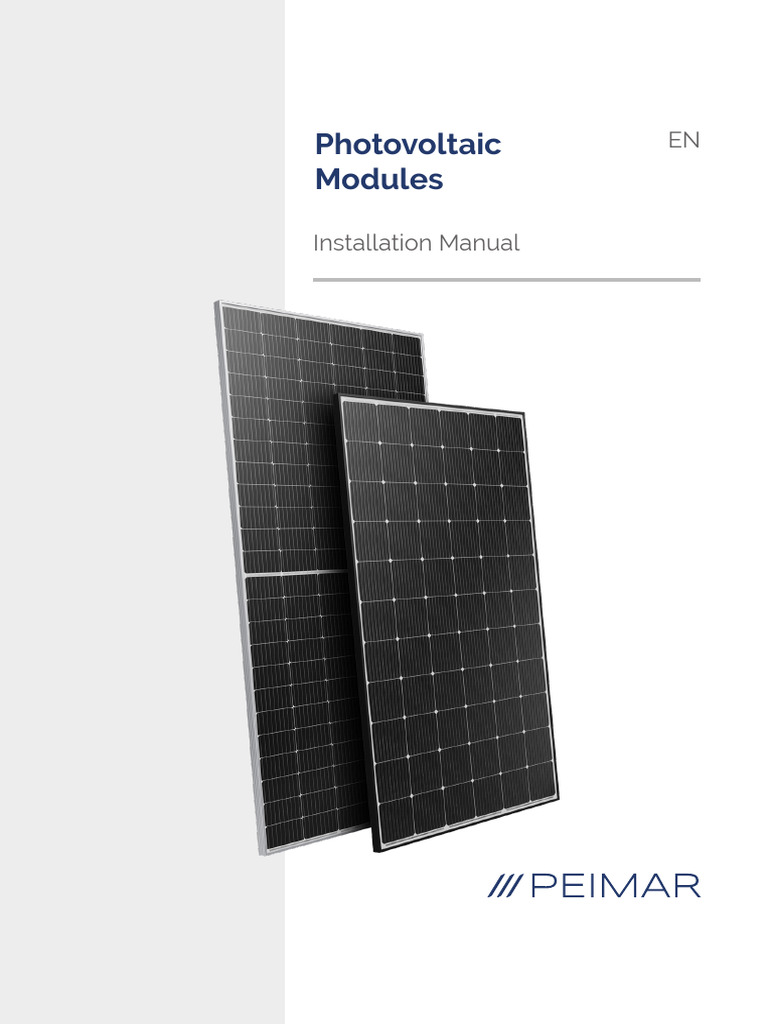 Peimar Solar Panel Installation Manual | PDF