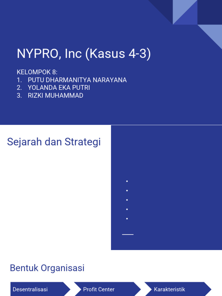 Klmpk 8_Nypro_Case study 4-3 [Final] | PDF