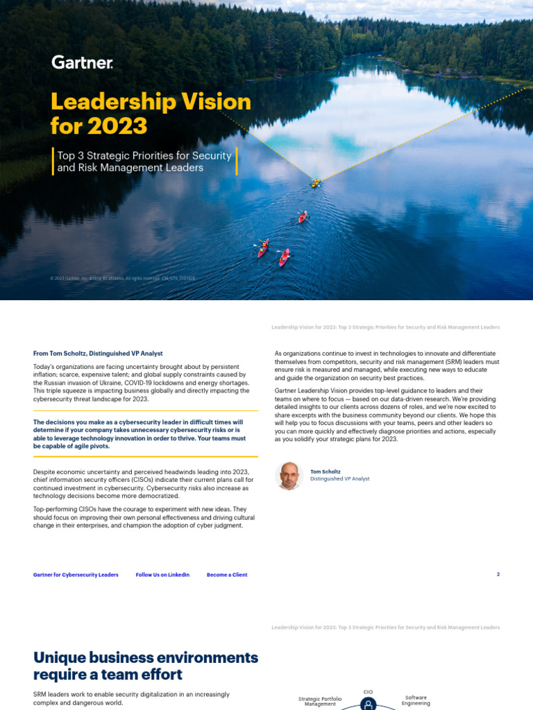 2023 Leadership Vision For Security and Risk Management | PDF