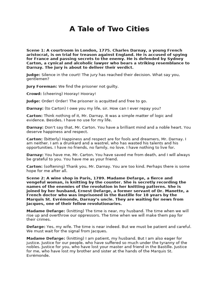 A Tale of Two Cities | PDF