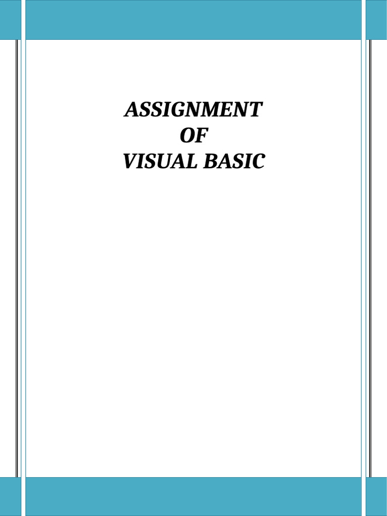 Practical of Visual basic and sql | PDF