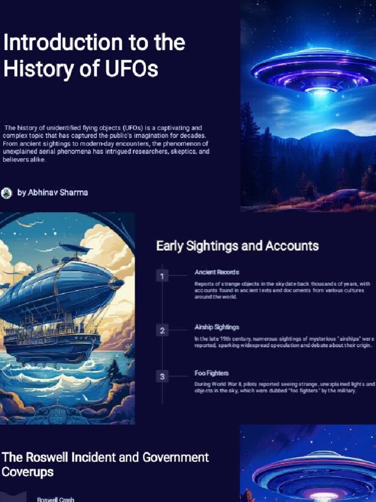 Introduction To The History of UFOs | PDF