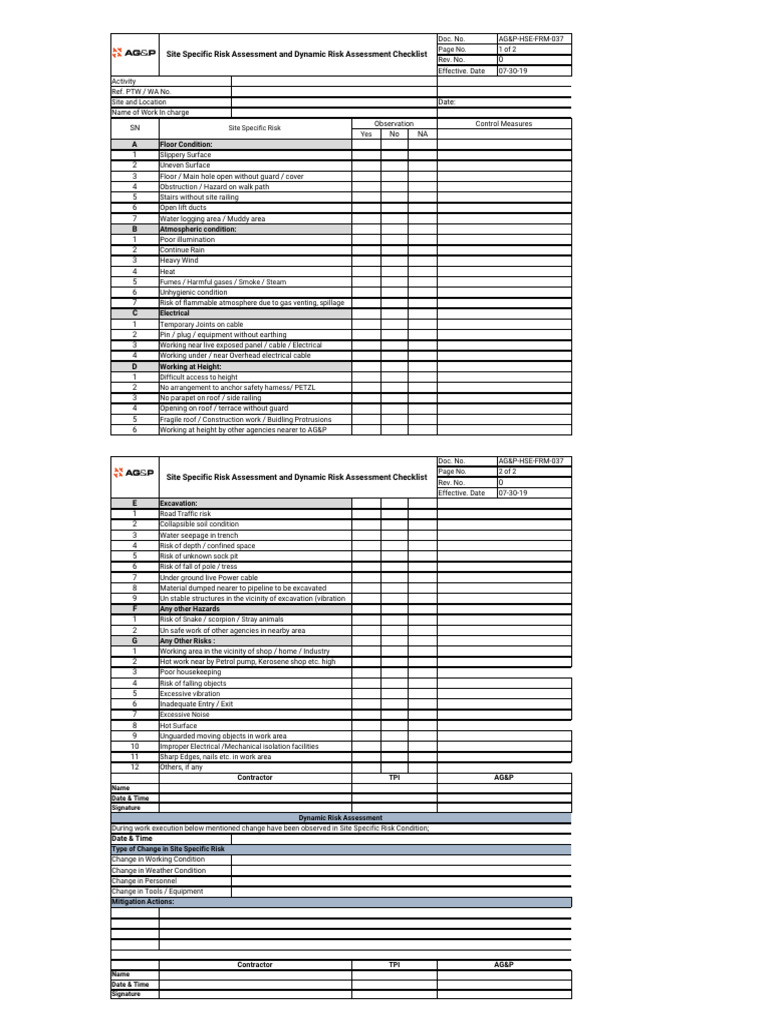 Ssra Form | PDF