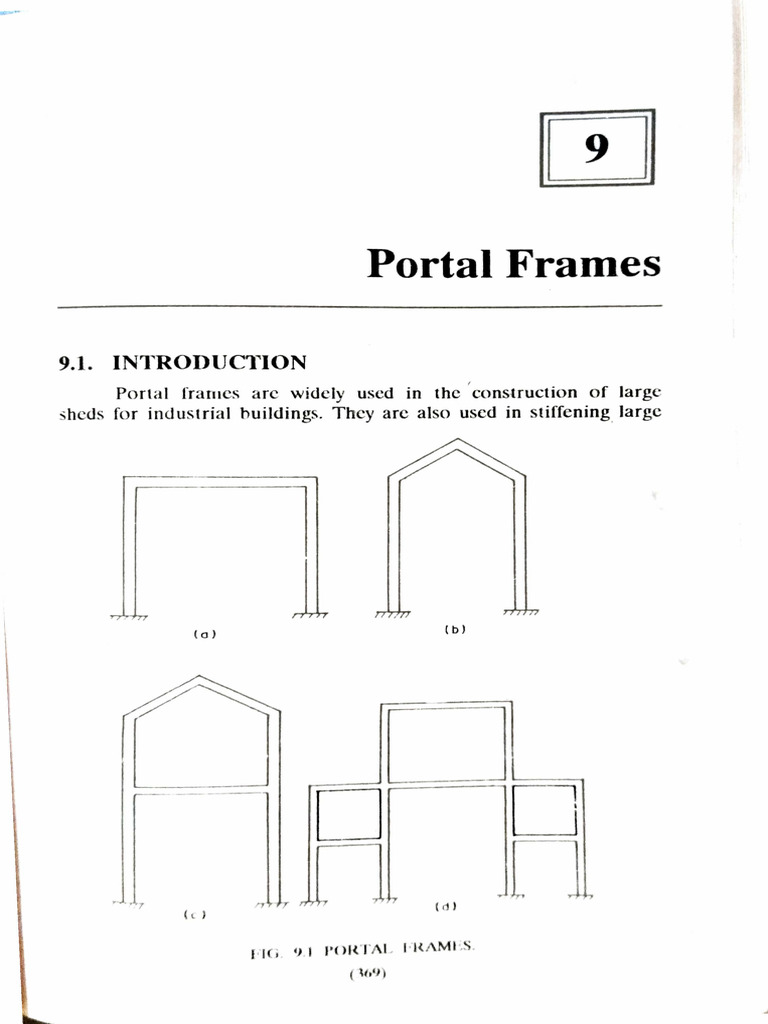 RCC Chap 09 P369 Portal Frame | PDF