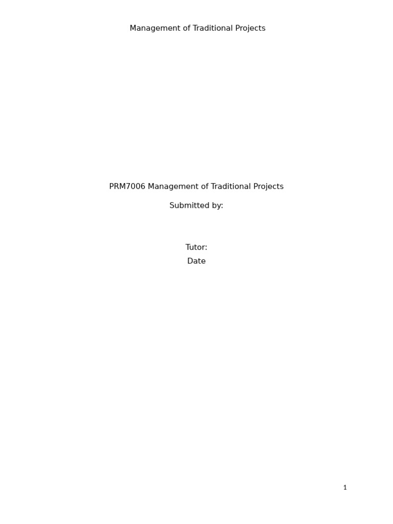 Management of Traditional Reports | PDF