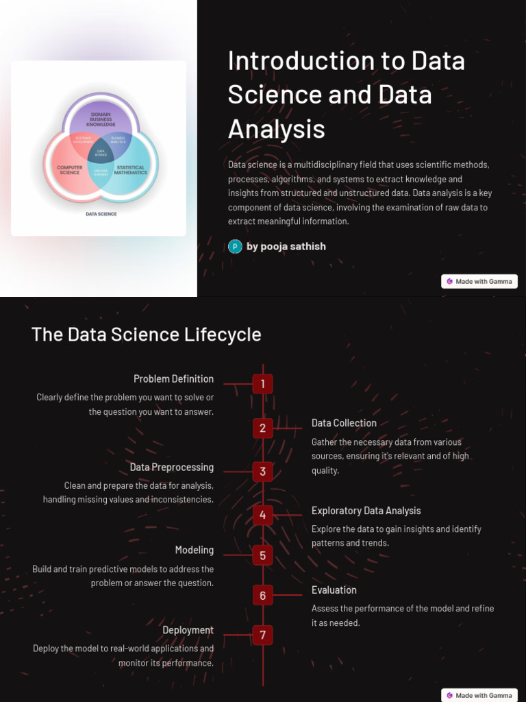 Introduction To Data Science and Data Analysis | PDF