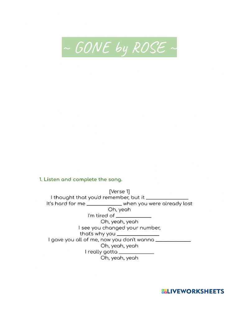 Gone | PDF