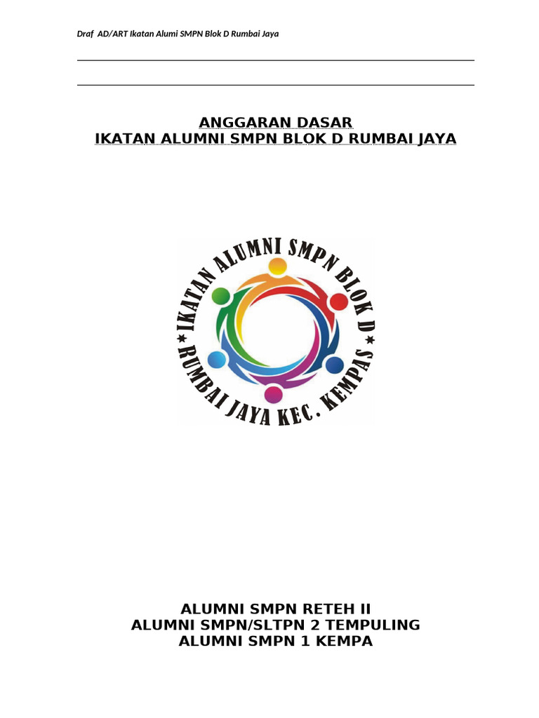 Draf Ad Art SMPN Blok D Kosong | PDF