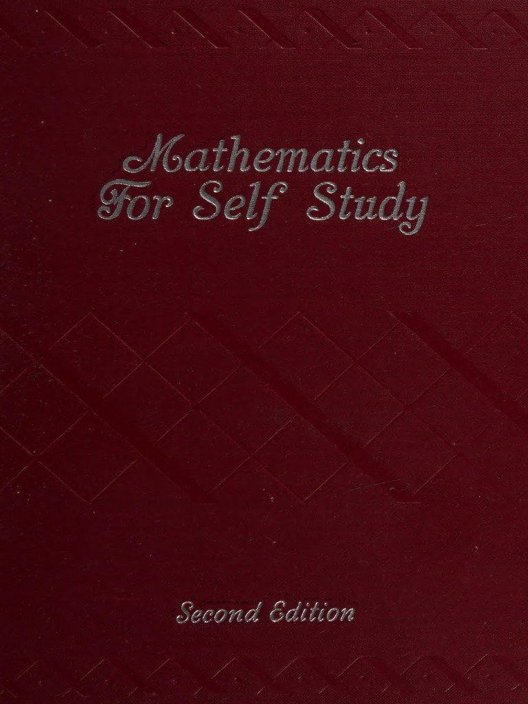 Mathematics for Self Study -- 1946 -- 6fe5857ddd6e7021f9ad6d4532a2734a ...