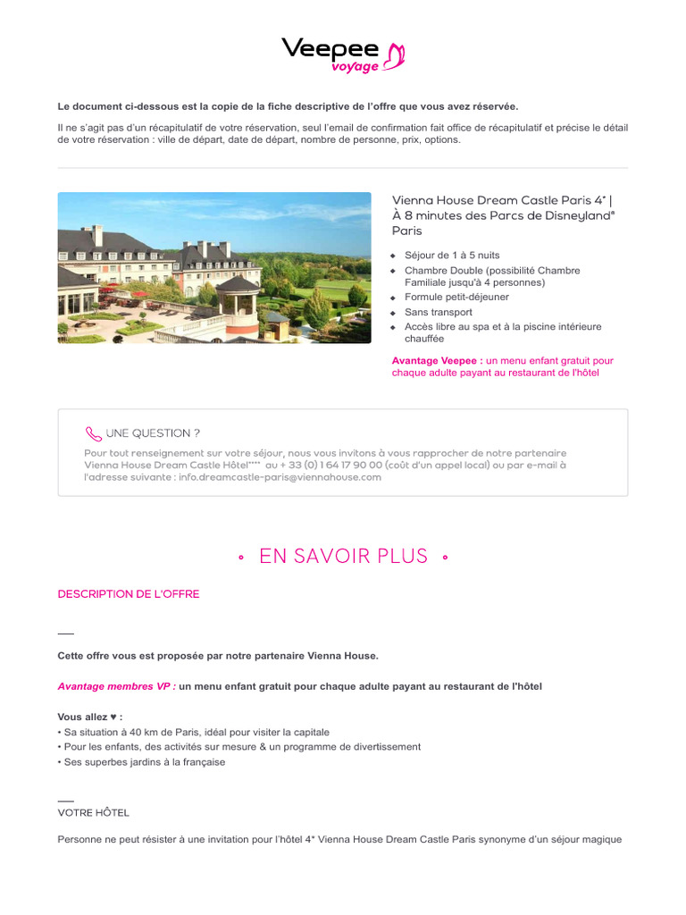 Fiche Hotel | PDF