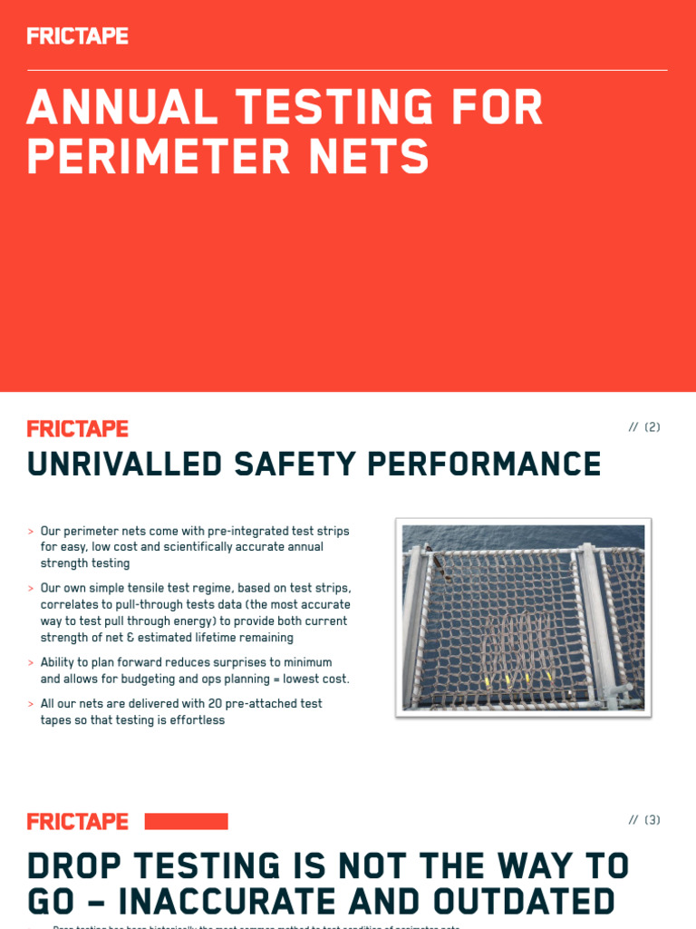 Annual Tensile Testing For Perimeter Safety Nets | PDF