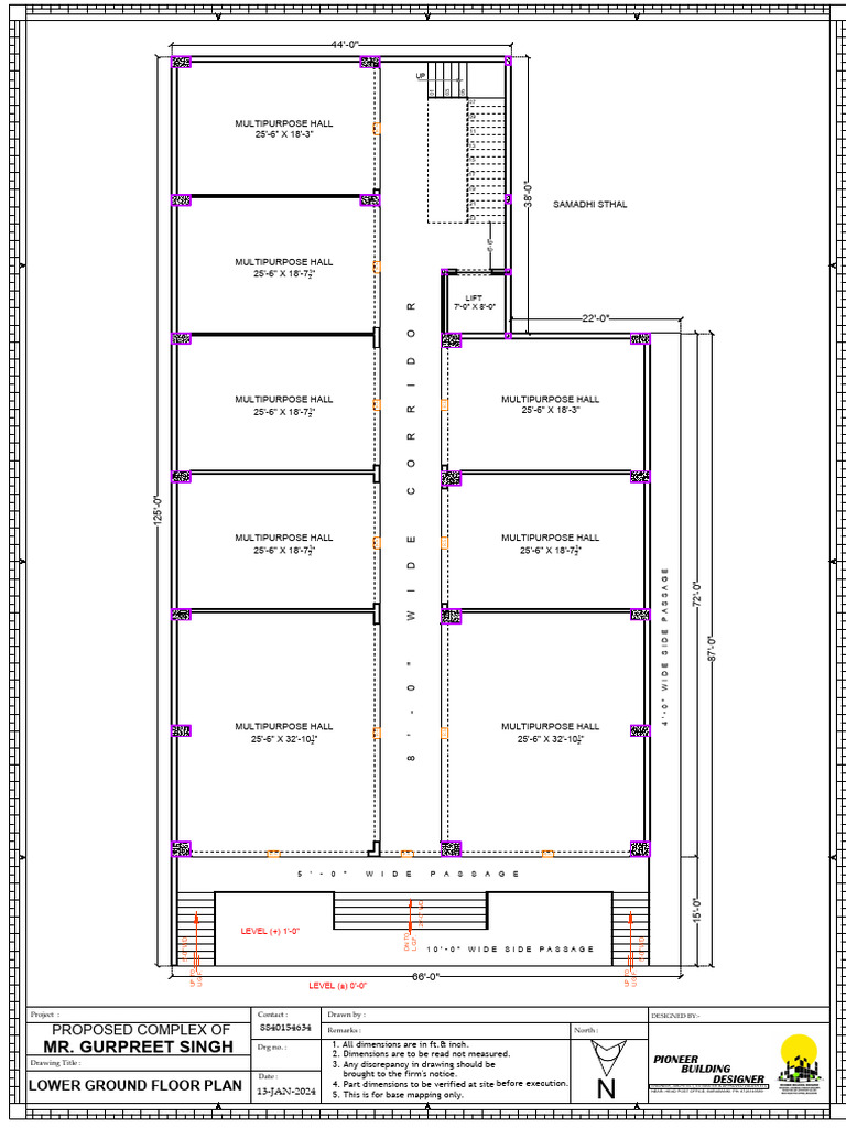 Mr. Gurupreet Singh Ji Lower Ground Floor Plan | PDF