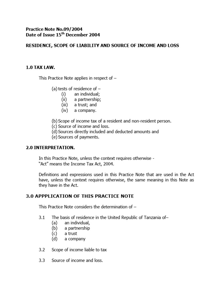 Practice Note No9 | PDF