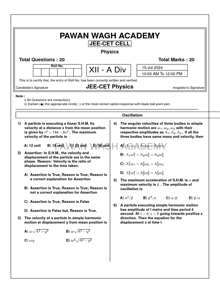 Oscillation DPP 2 | PDF