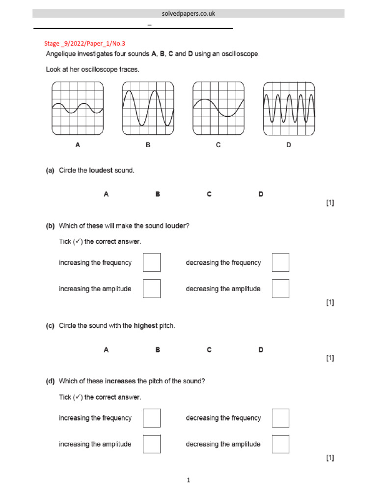 2023 2 Sound and Sound Wave Interference Checkpoint Sec 1 Progression Stage 9 | PDF