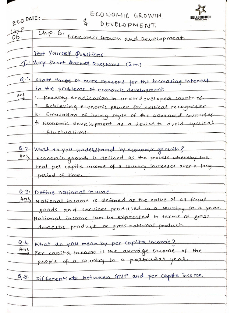 Eco CHP 06 - Economic Growth and Development | PDF